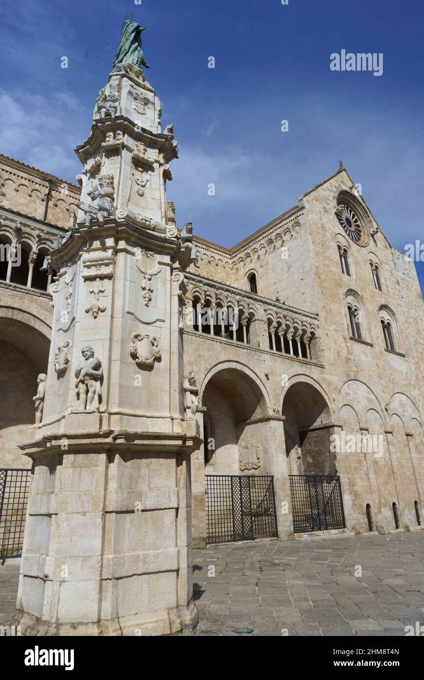 Bitonto, historic city in Bari province, Apulia, Italy: exterior of the ...