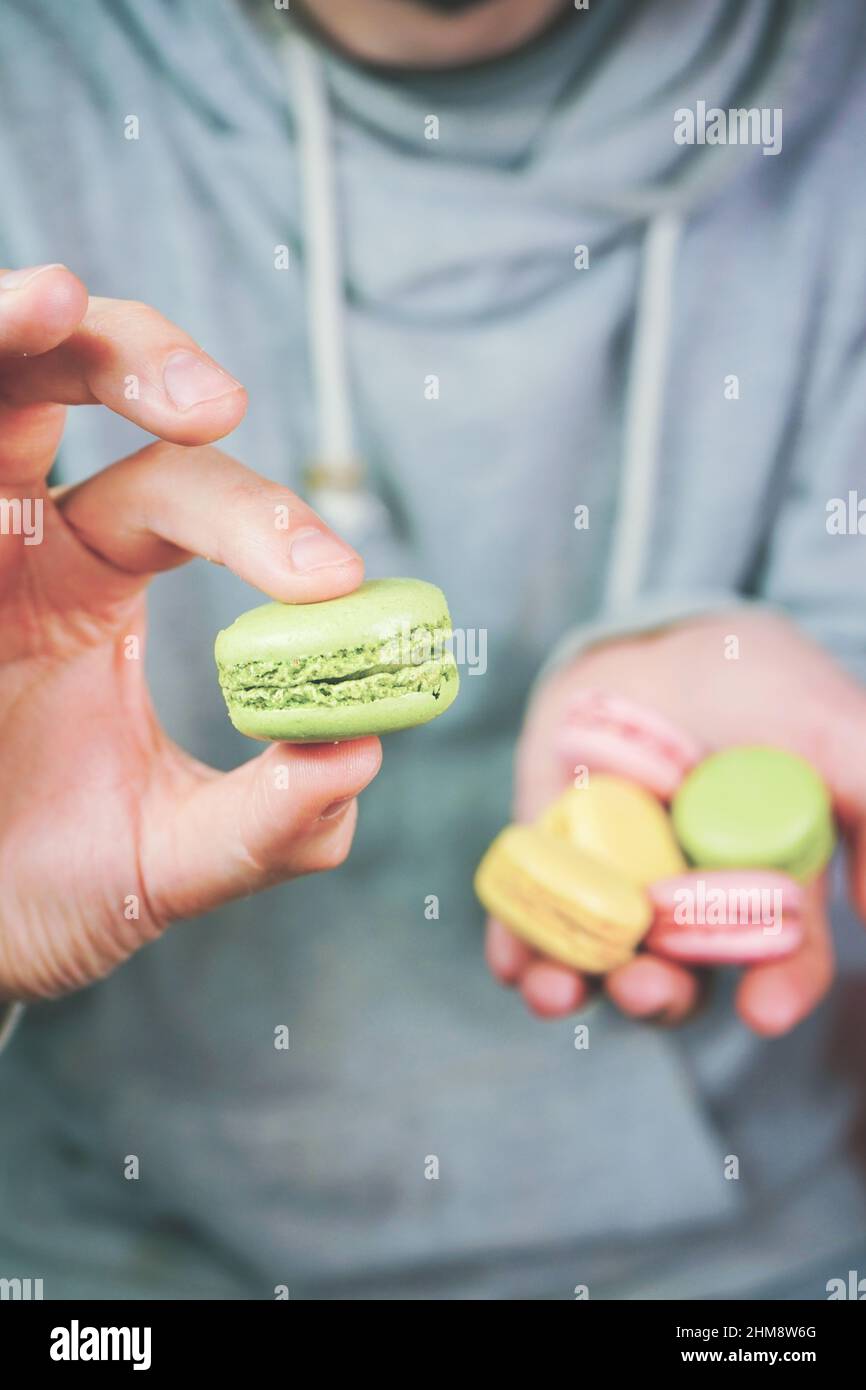 Close up macarons in studio hi-res stock photography and images - Alamy