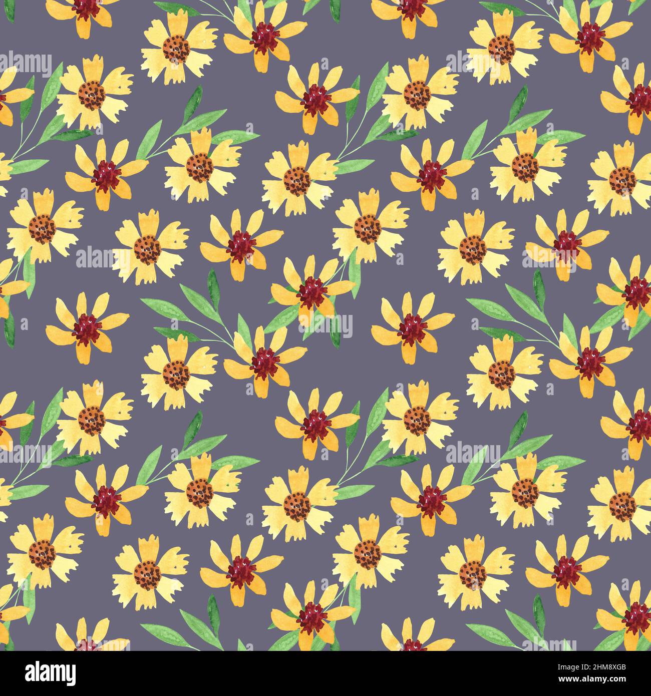 Watercolor flower seamless pattern, Flower carpet repeat print ...