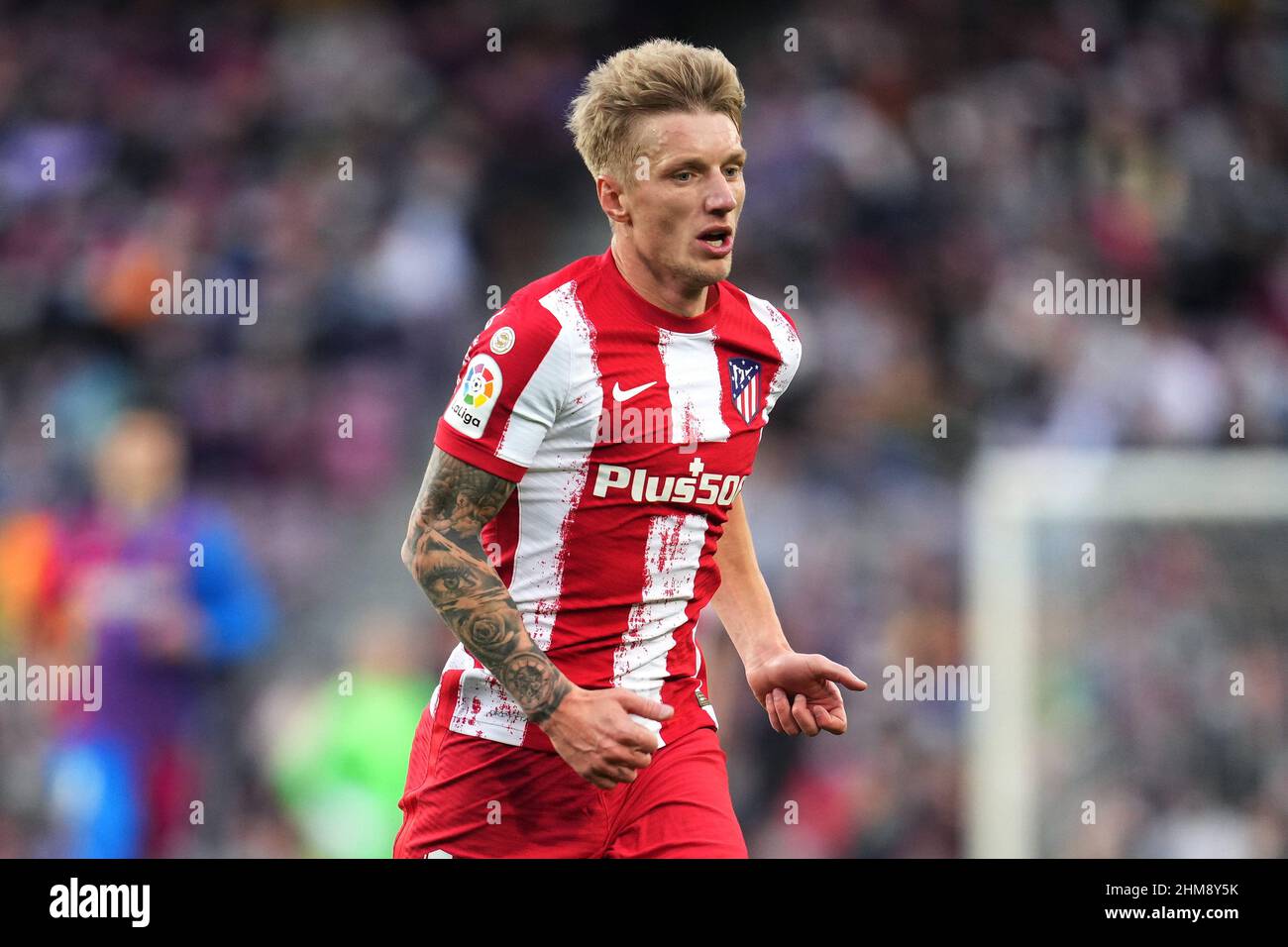 Daniel Wass of Atletico de Madrid during the La Liga match between FC Barcelona and Atletico de ...