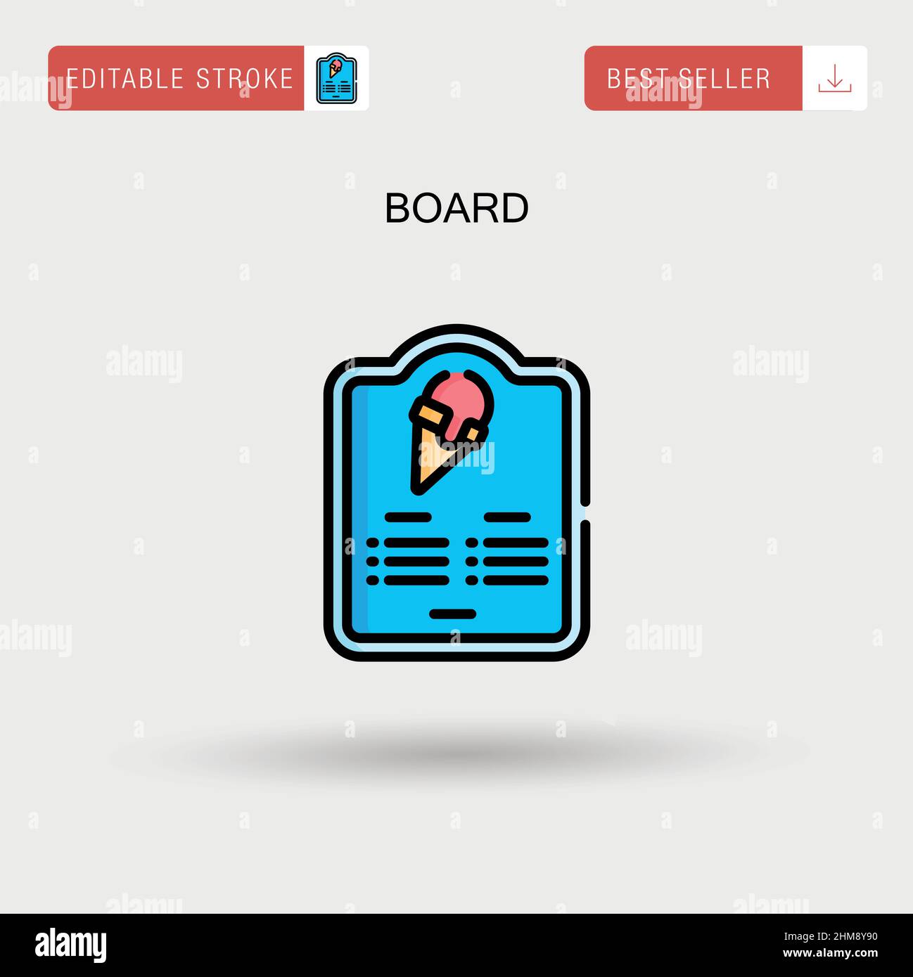 Board Simple vector icon Stock Vector Image & Art - Alamy