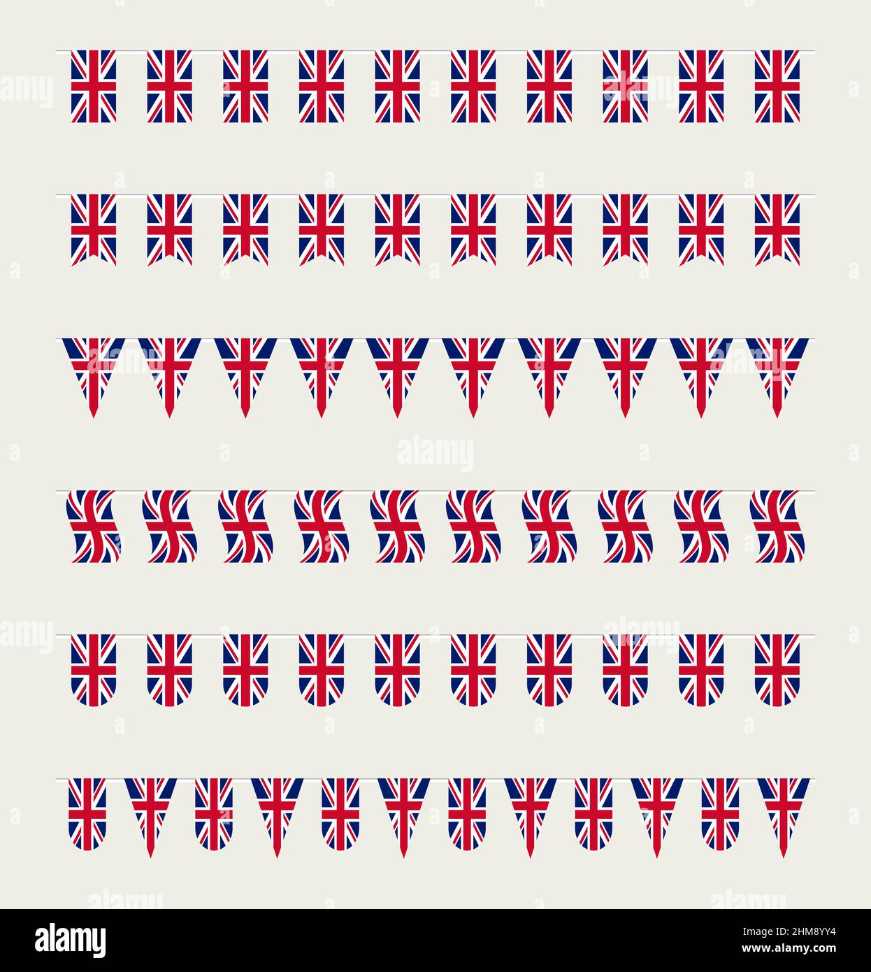 Queen jubilee flags Stock Vector Images - Alamy