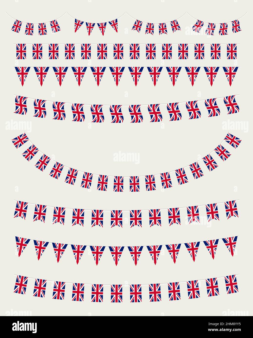 Queen jubilee flags Stock Vector Images - Alamy