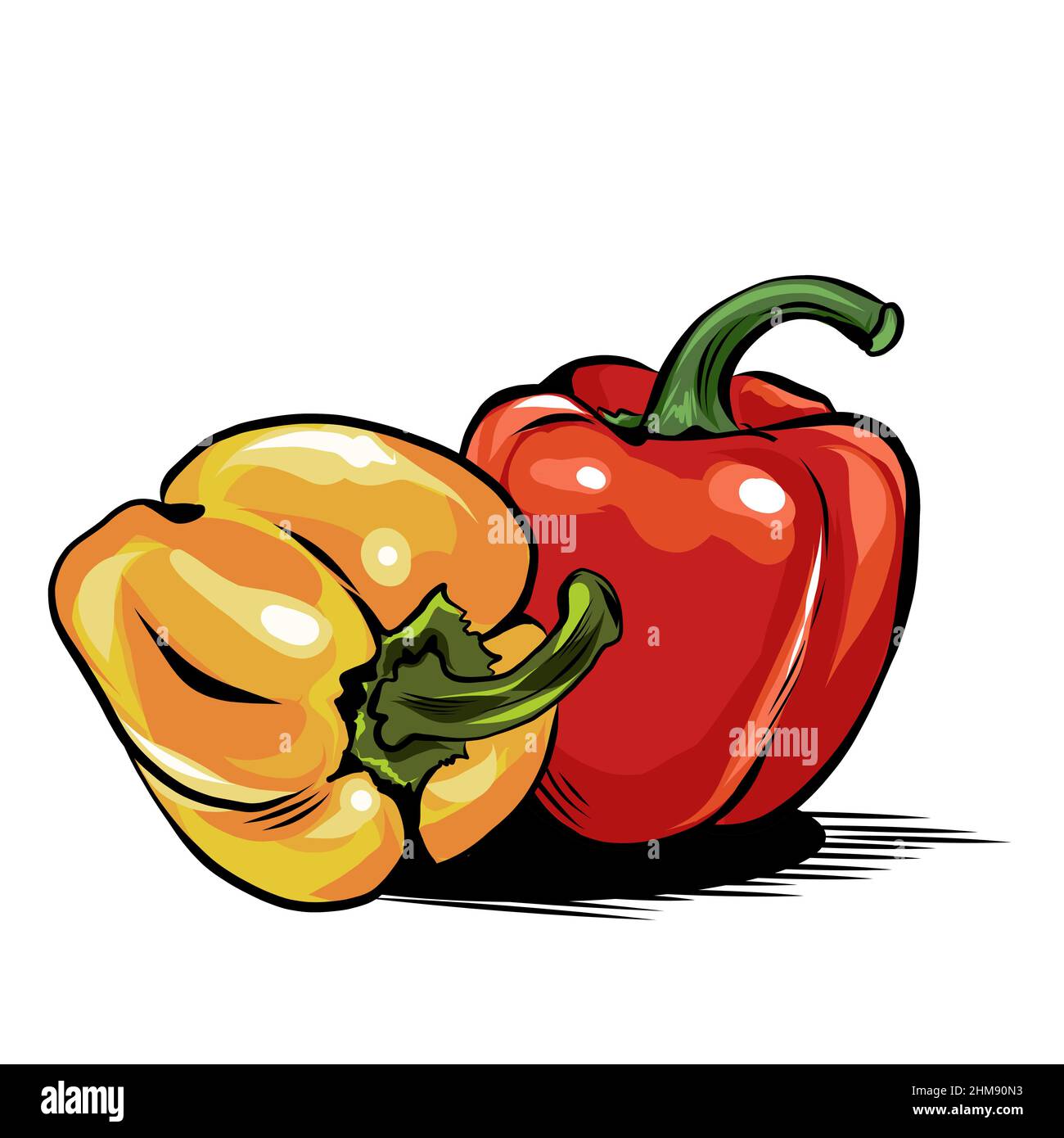Vegetables eat in kitchen Stock Vector Images - Alamy