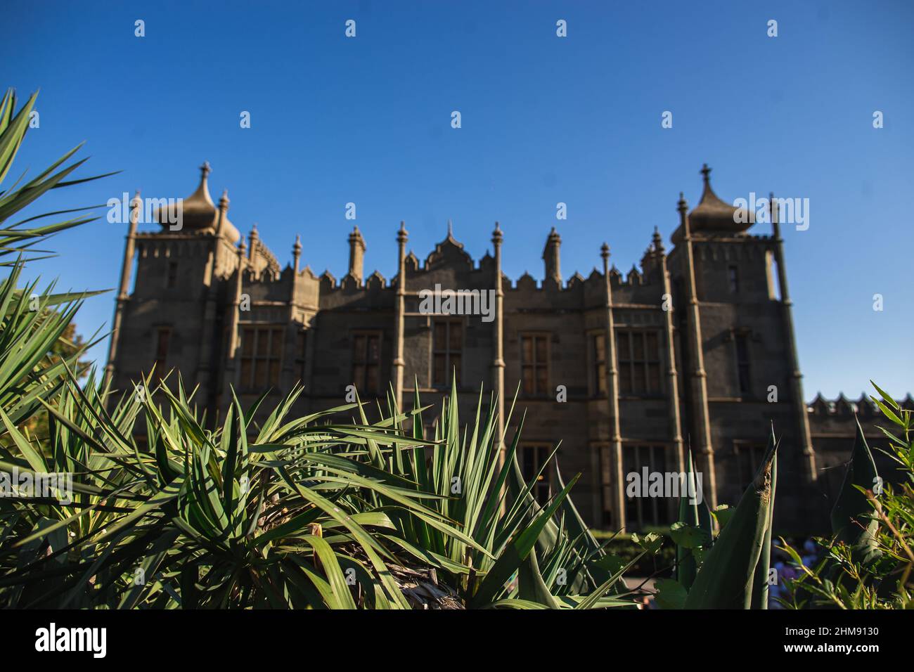 Northern facade of Vorontsov (Alupka) Palace, Crimea Stock Photo - Alamy