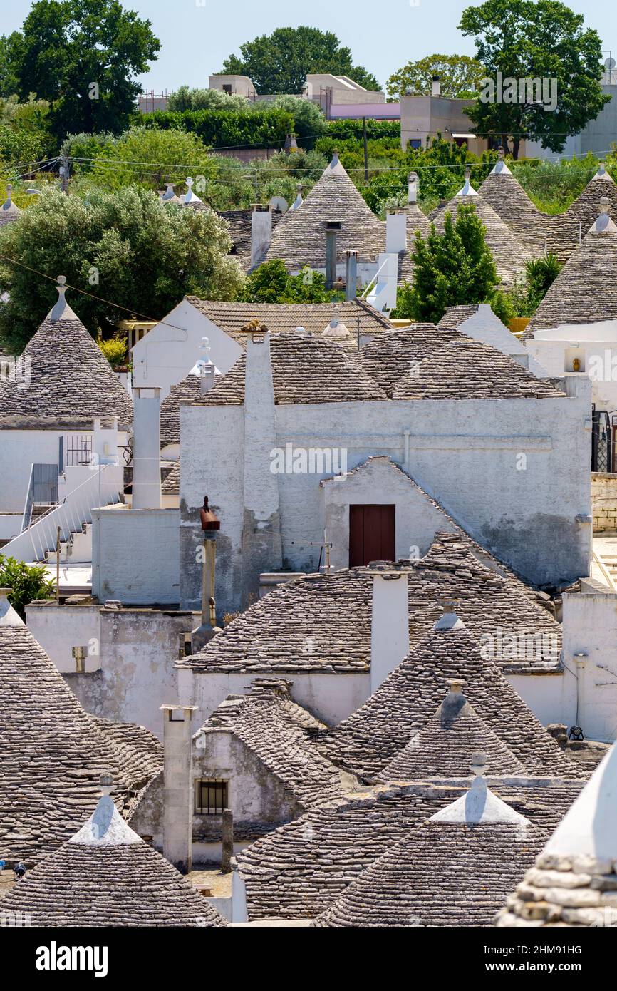 Alberobello, Bari province, Apulia, Italy: exterior of the famous ...
