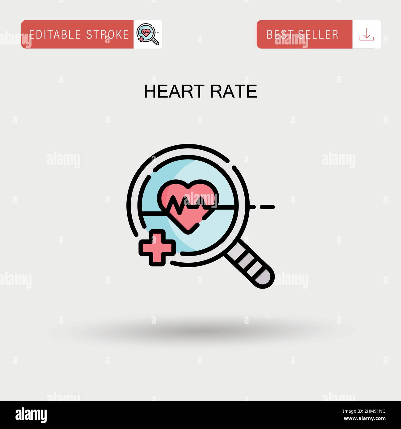 Heart rate symbol Stock Vector Images - Alamy