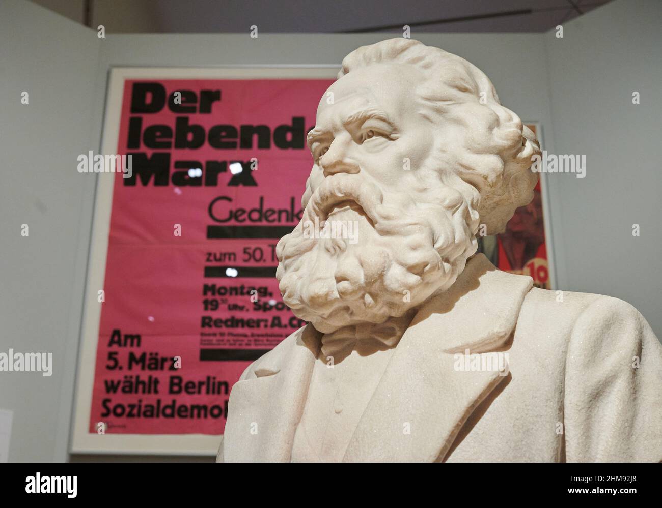 Berlin, Germany. 08th Feb, 2022. The bust of Karl Marx by Constantin ...