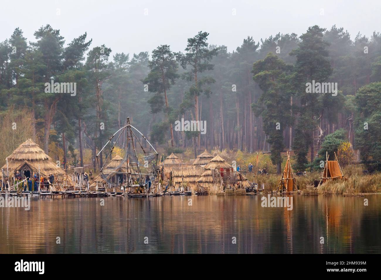 Frensham Little Pond, Farnham, Surrey, lake village film set in 'Snow ...