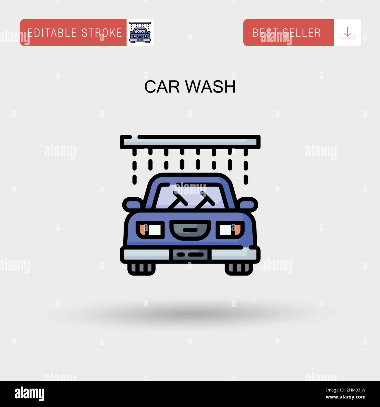 Car wash Simple vector icon Stock Vector Image & Art - Alamy