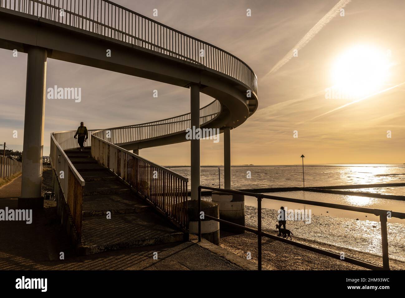 Leigh-On-Sea situated on the northern side of the Thames Estuary, Essex ...