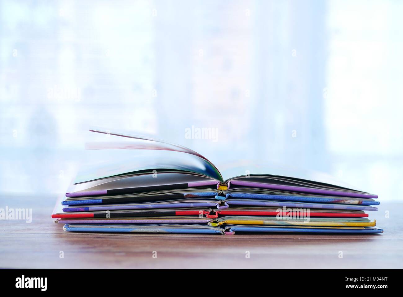 Colorful book stack hi-res stock photography and images - Alamy