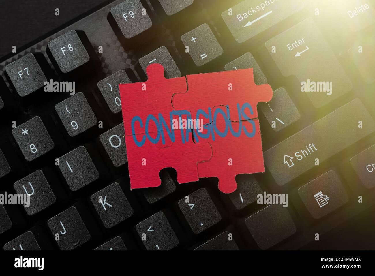 Text sign showing Contagious. Word Written on transmissible by direct ...