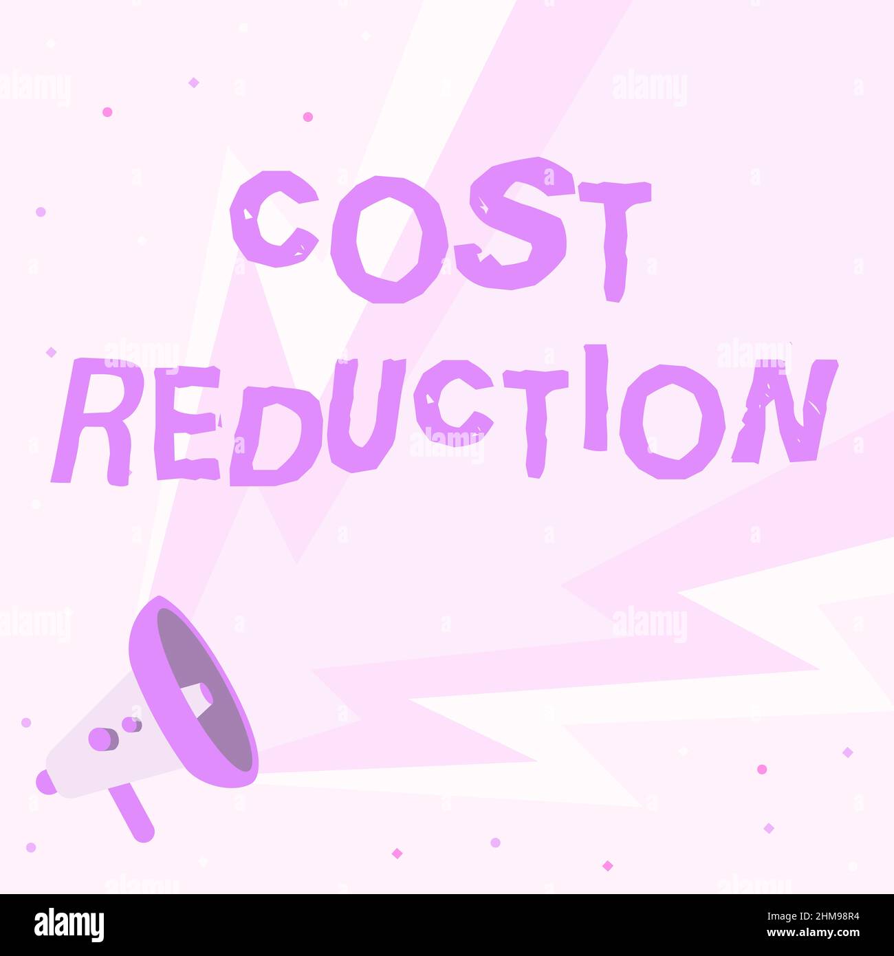 Text showing inspiration Cost Reduction. Business overview process of ...