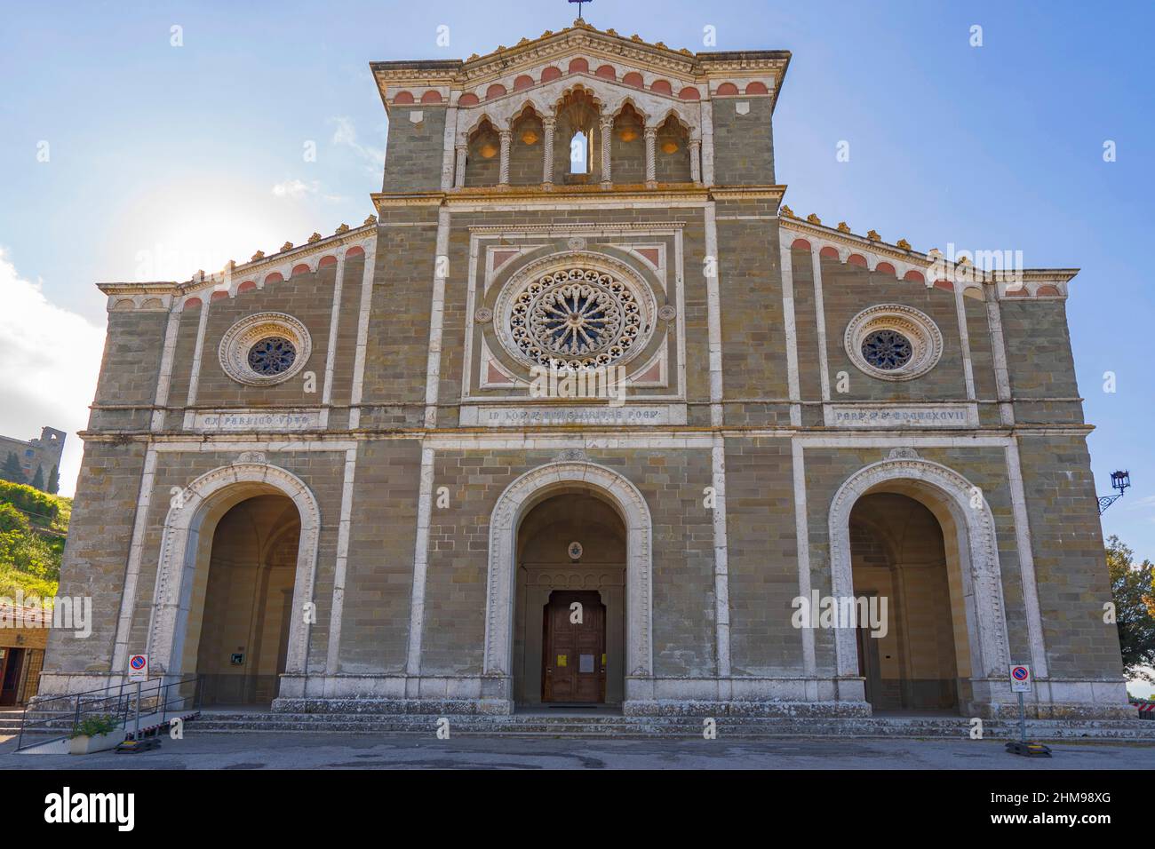 Piazza Santa Margherita square, Basilica of Santa Margherita church ...