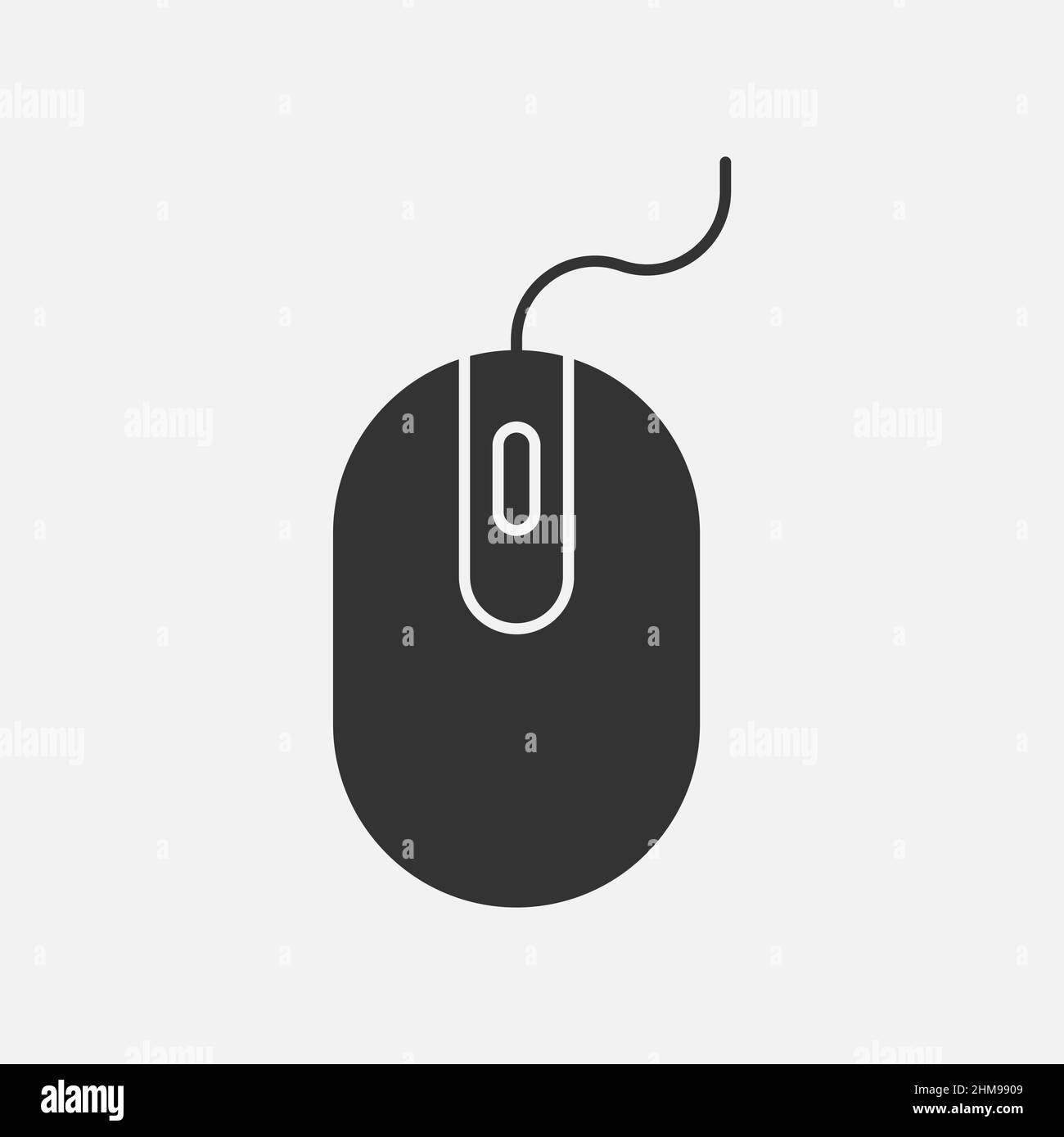 Computer mouse vector icon on white background Stock Vector Image & Art ...