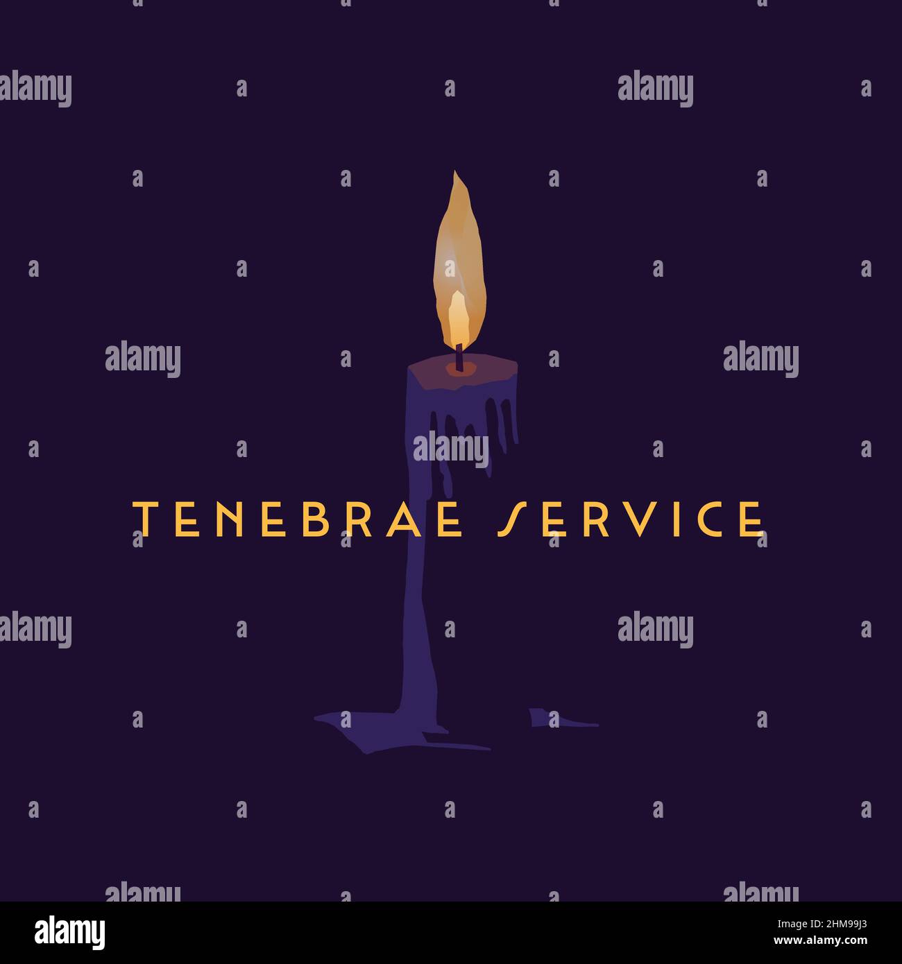 Tenebrae service Stock Vector Images - Alamy