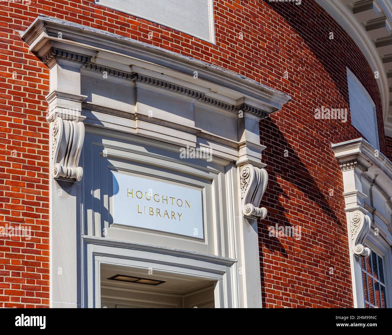Cambridge, Massachusetts, USA - February 6, 2022: The Houghton LIbrary ...