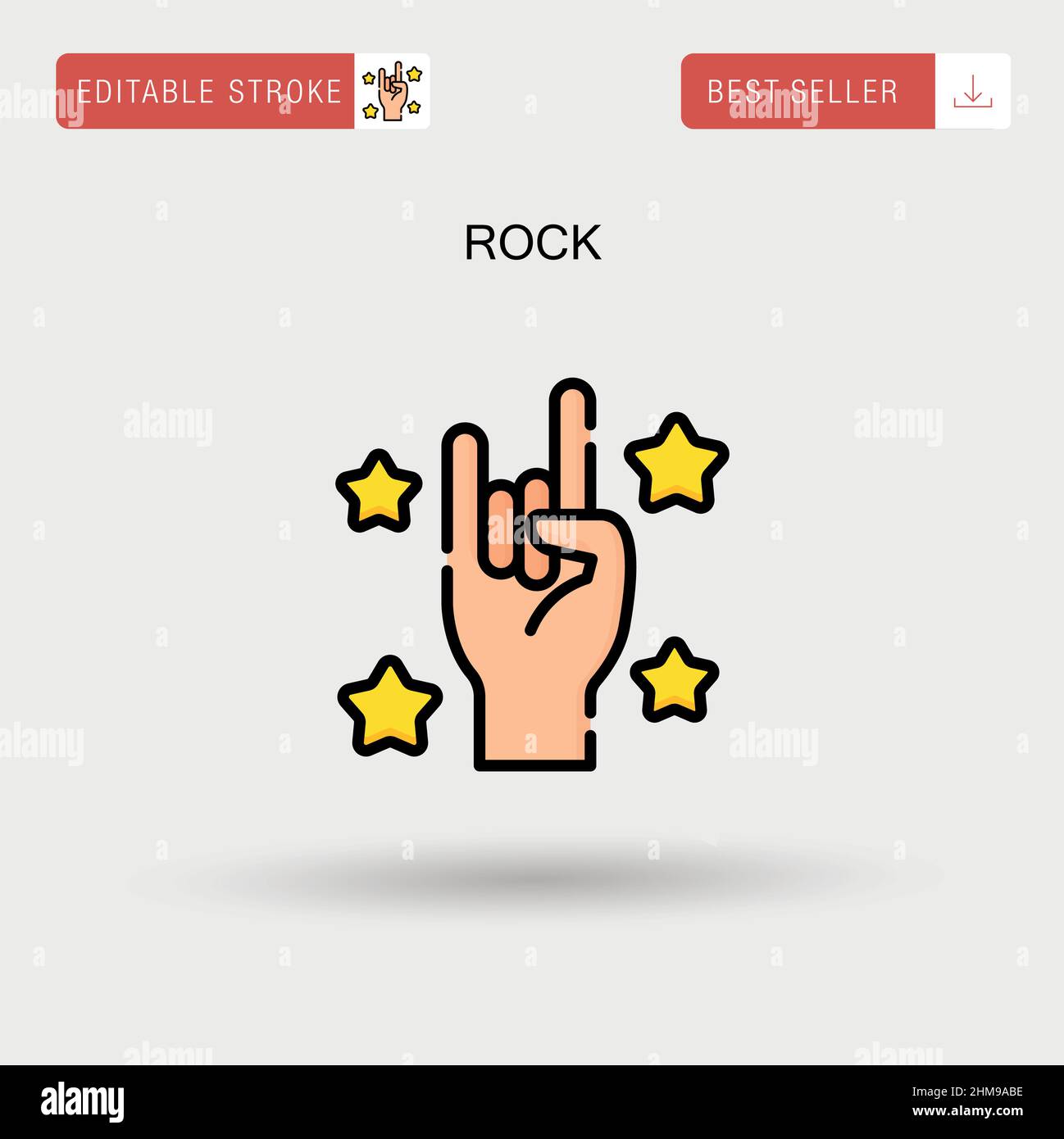 Rock Simple vector icon Stock Vector Image & Art - Alamy