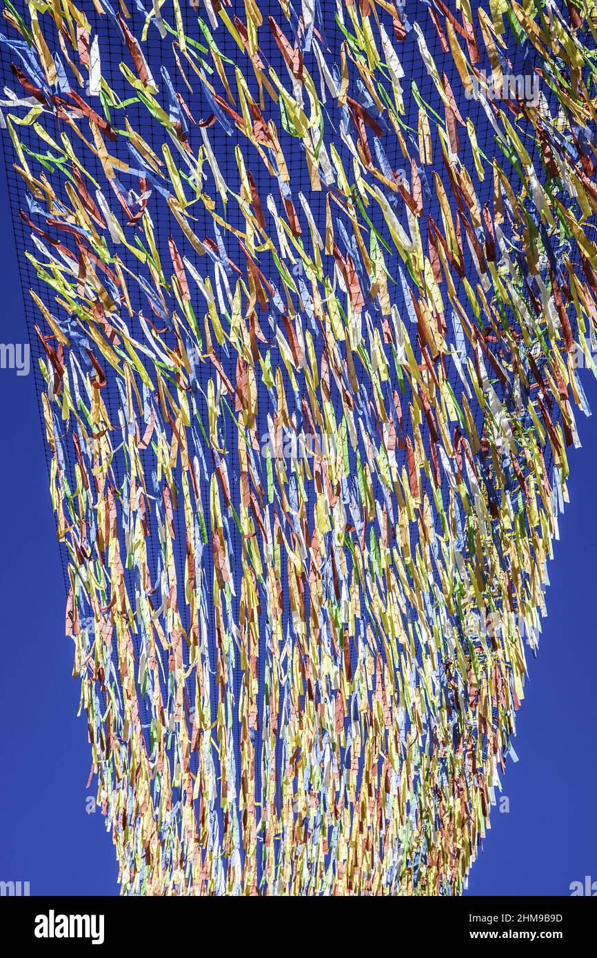 Colorful ribbons in the sky Stock Photo - Alamy