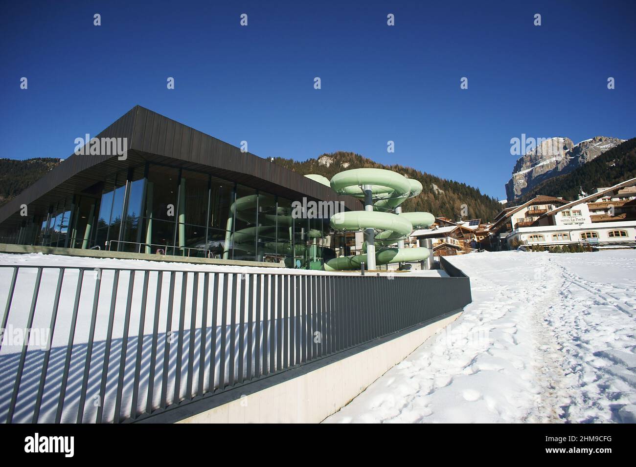 Village of Canazei, Trentino Alto Adige, dolomites, Italy - winter 2021 ...