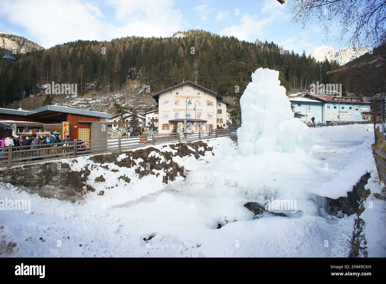 Village of Canazei, Trentino Alto Adige, dolomites, Italy - winter 2021 ...