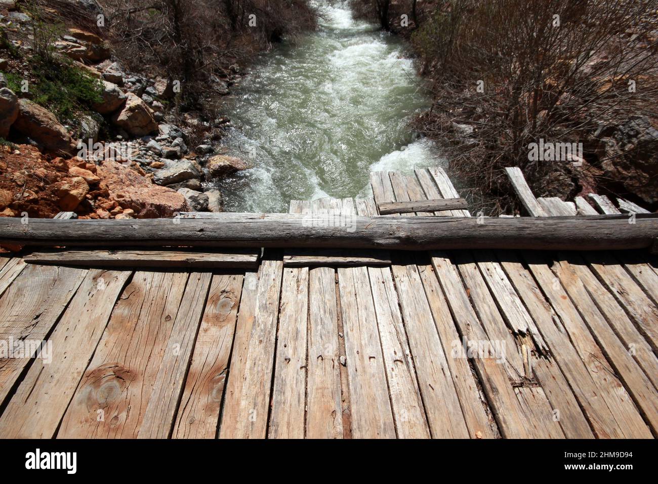 Old timber road bridge hi-res stock photography and images - Alamy