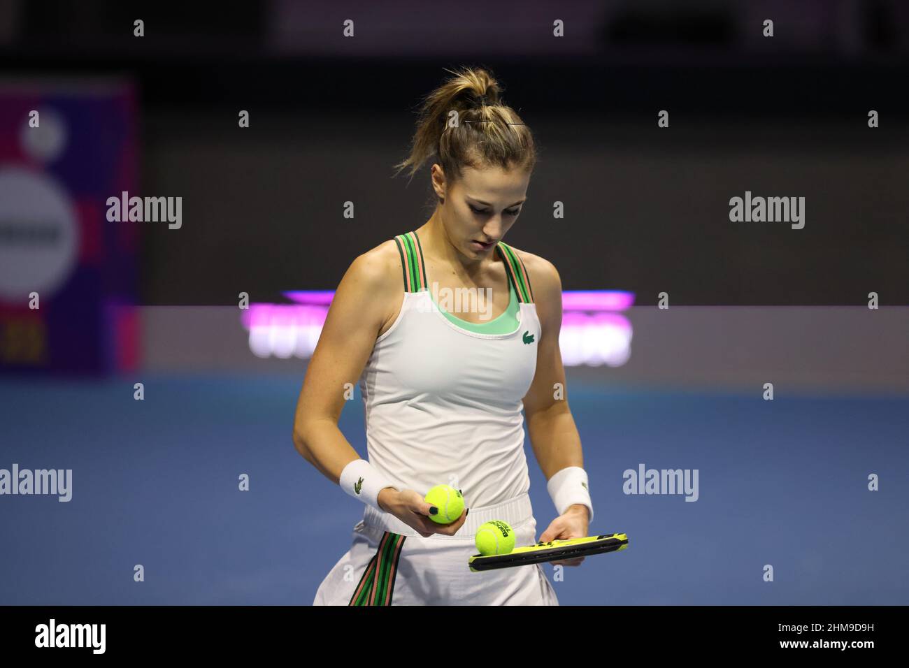 Bernarda Pera of USA seen during the St. Petersburg Ladies Trophy 2022 ...