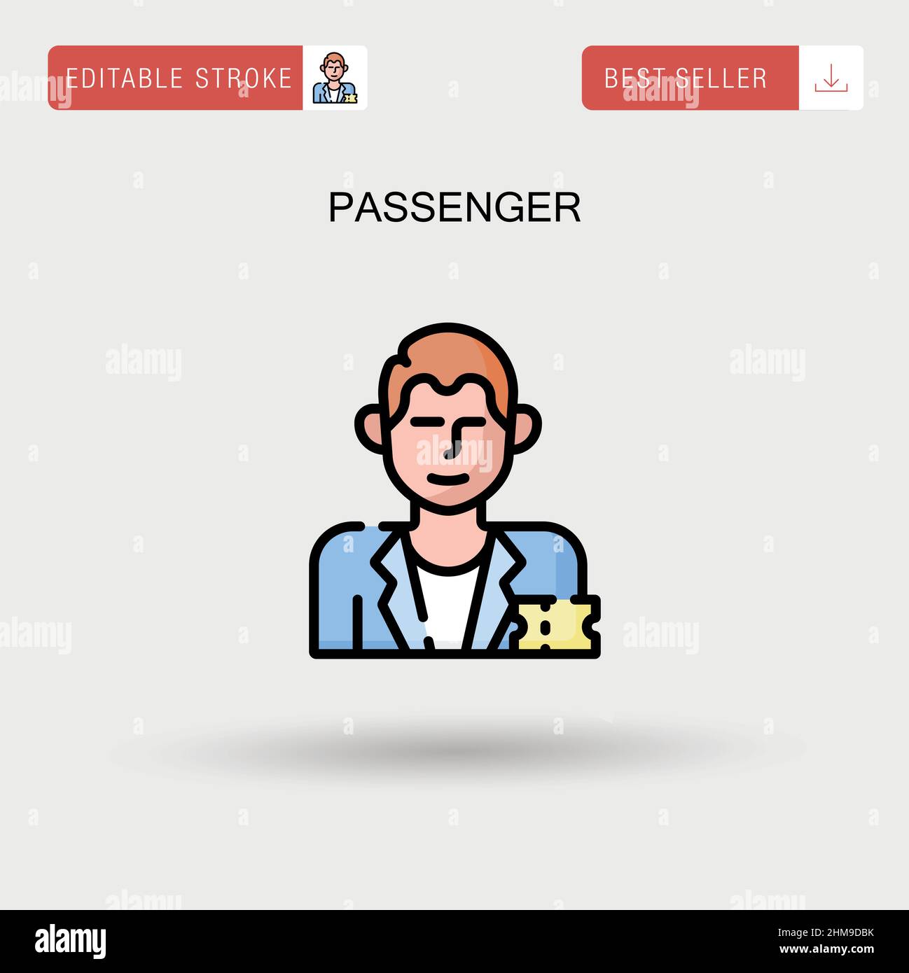 Passenger Simple vector icon Stock Vector Image & Art - Alamy