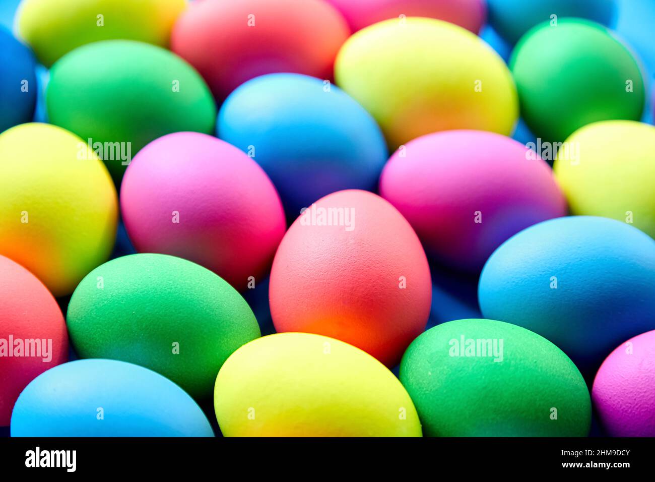 Colorful Easter eggs background Stock Photo - Alamy