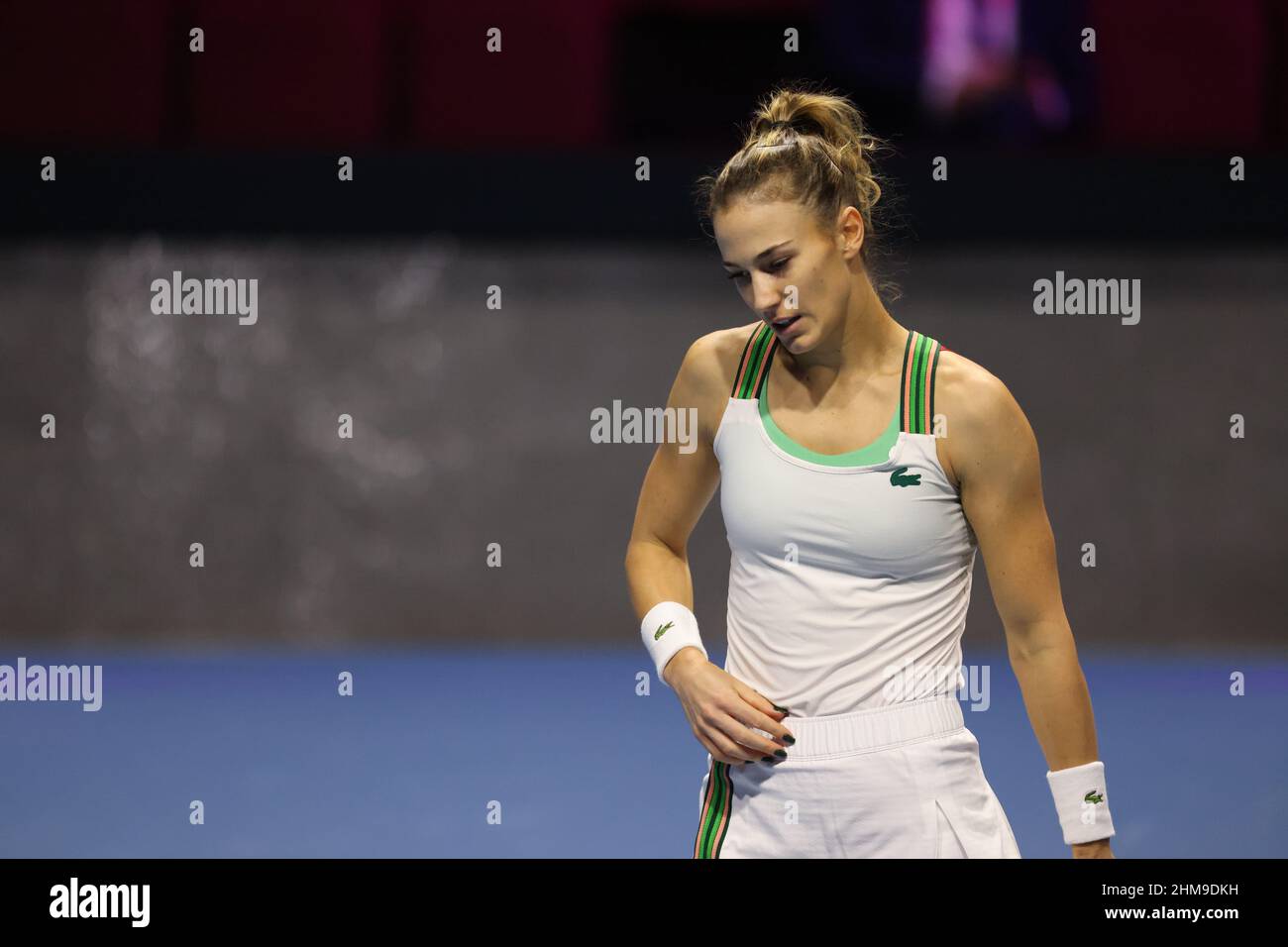 Bernarda Pera of USA seen during the St. Petersburg Ladies Trophy 2022 ...