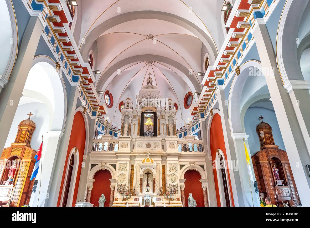 Interior architecture of catholic church named Our Lady of Charity of ...