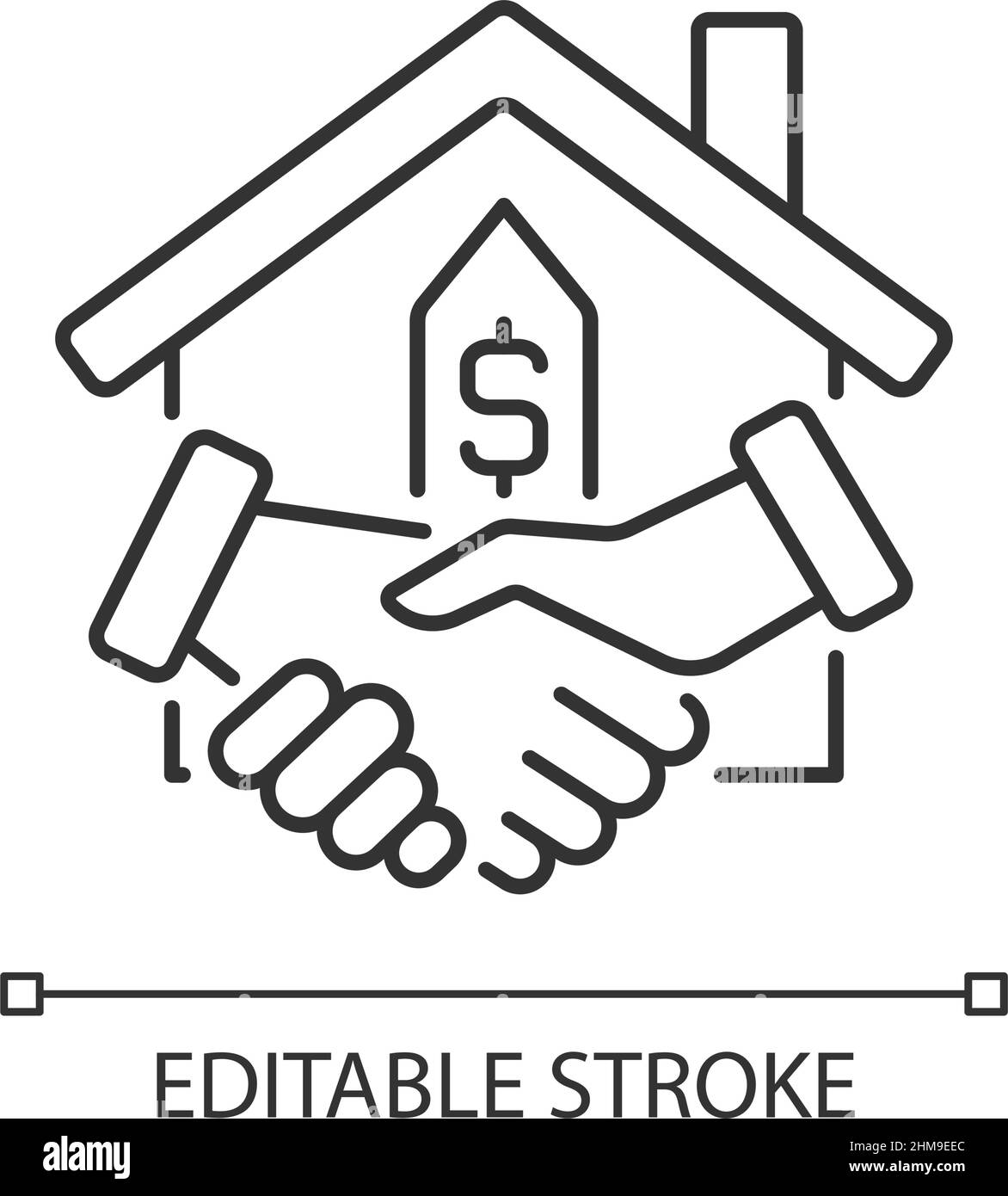 Closing linear icon Stock Vector Image & Art - Alamy