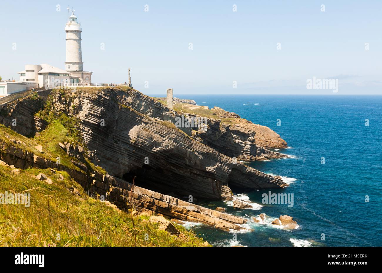 Cabo Mayor Lighthouse of Santdander. Cantabria. Spain Stock Photo - Alamy