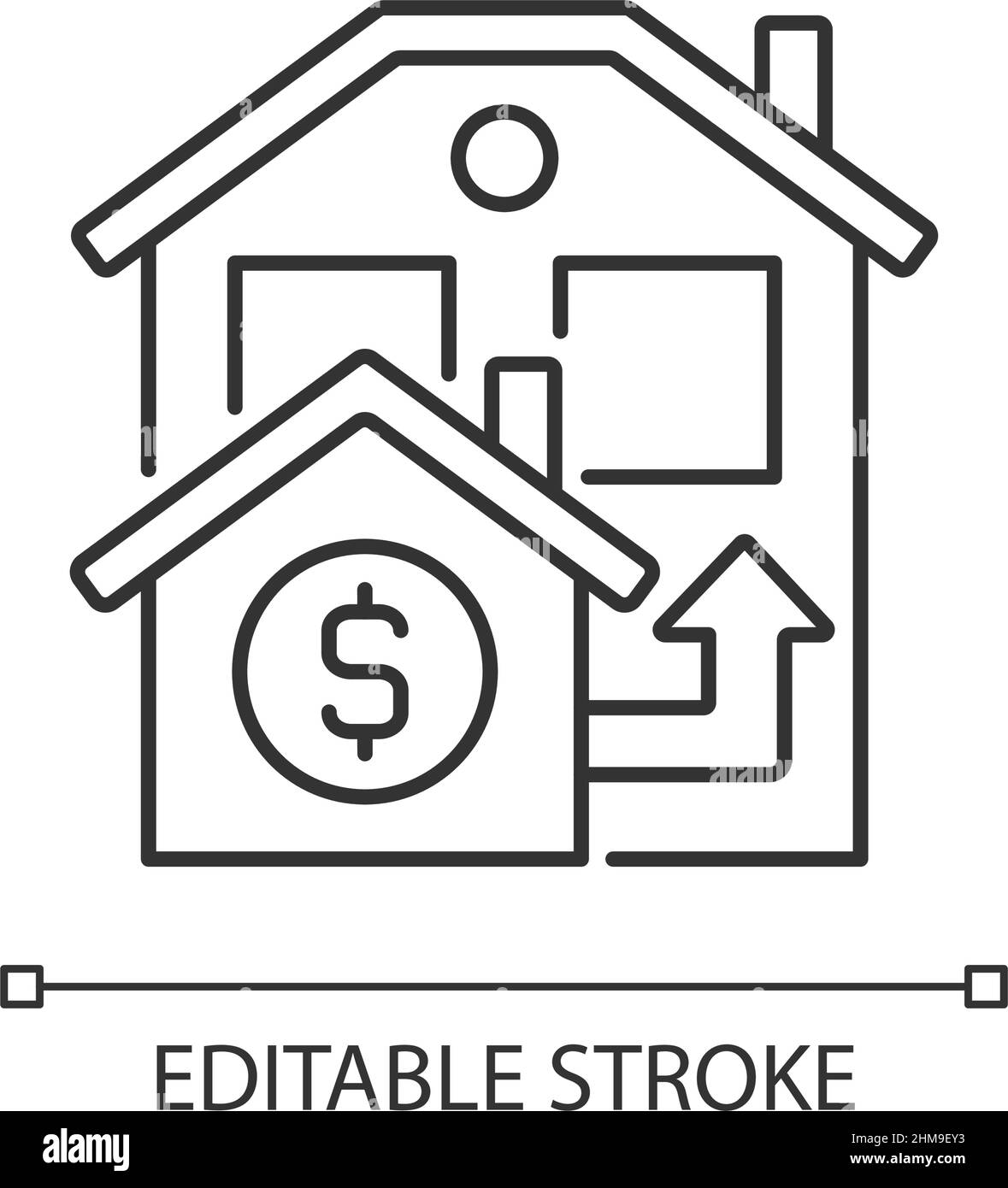Bridge loan linear icon Stock Vector Image & Art - Alamy