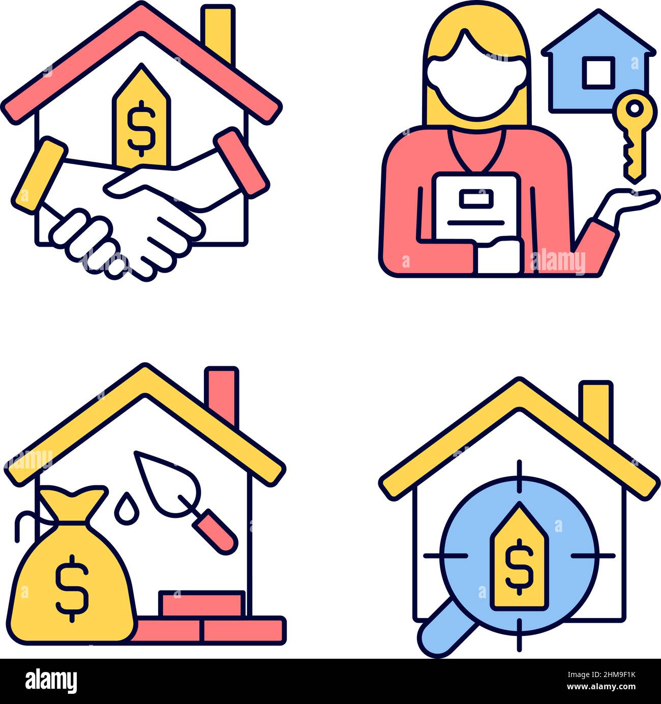 Home buying process Stock Vector Images - Alamy