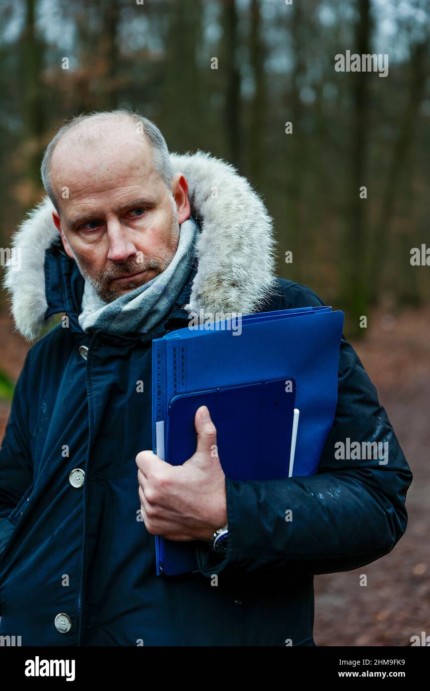 08 February 2022, Berlin: Hendrik Roeke, widower and joint plaintiff ...
