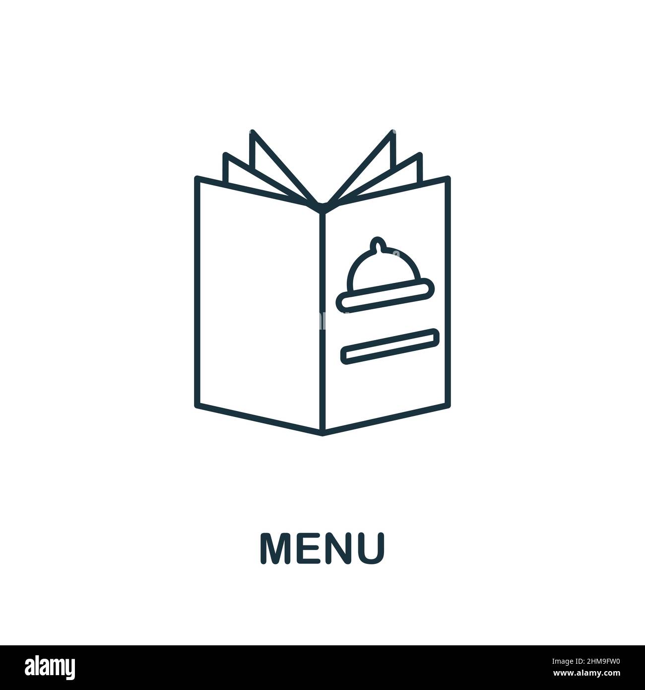 Menu icon. Line element from restaurant collection. Linear Menu icon ...