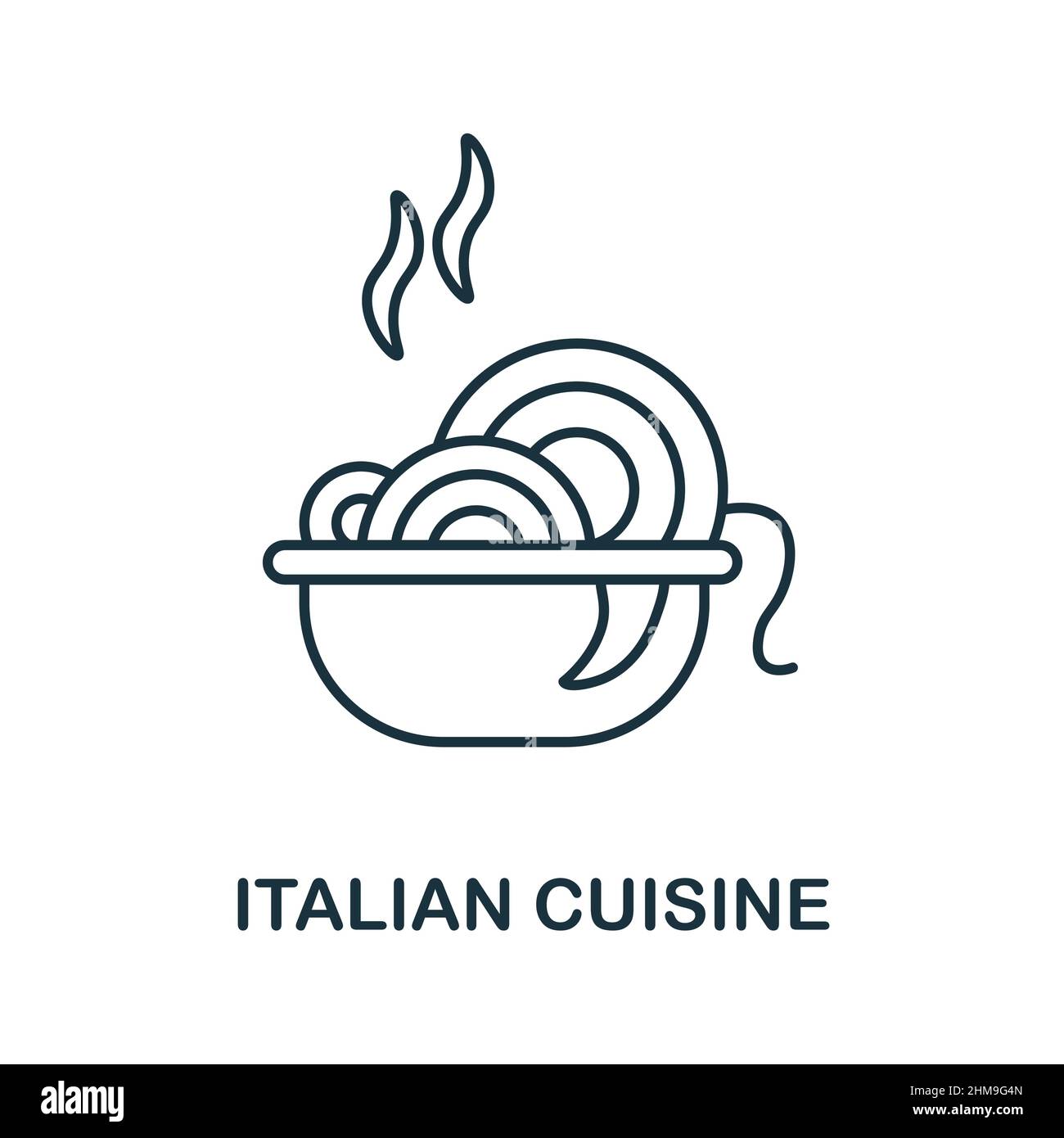 Italian Cuisine icon. Line element from restaurant collection. Linear ...