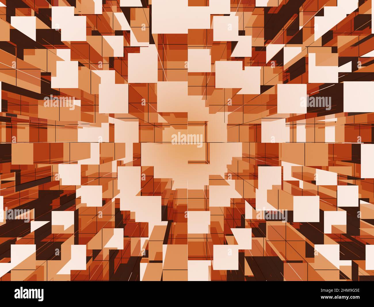 Illustration of abstract mosaic geometric background. 3d rendering ...