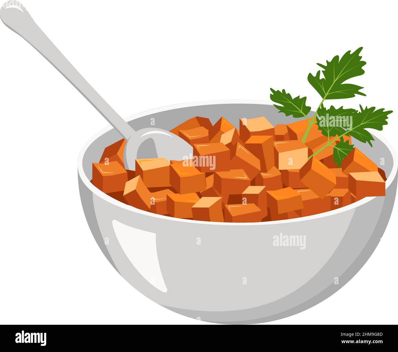 Diced carrot Stock Vector Images - Alamy