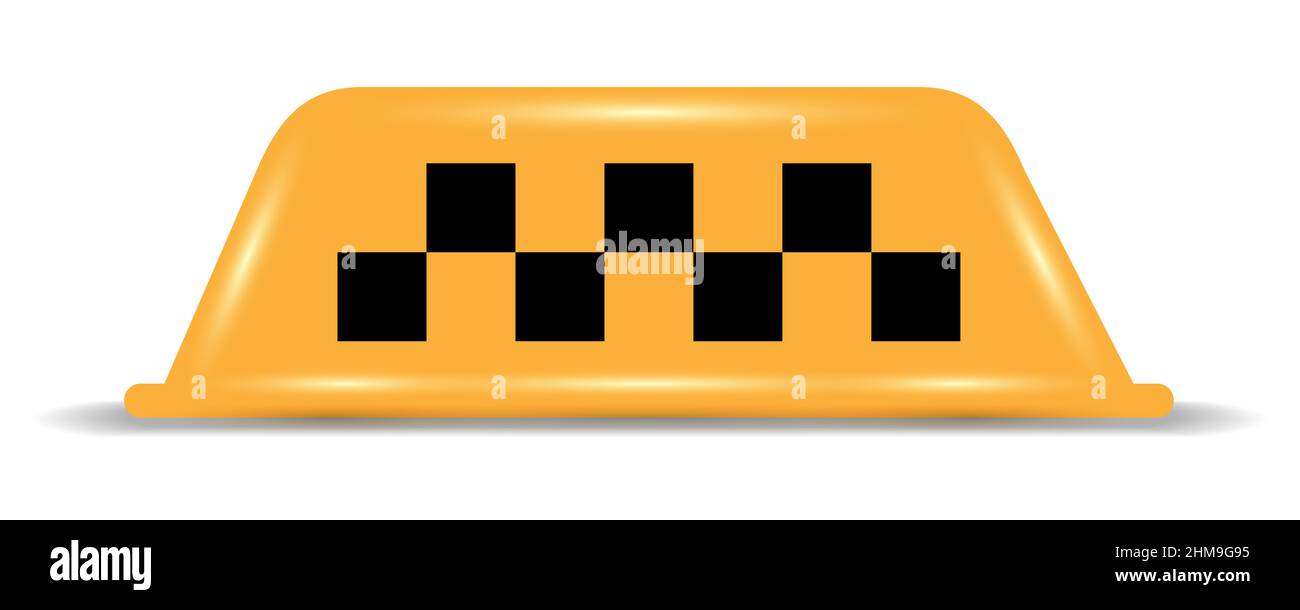 Sign taxi on cubes. Cab transportation logo sign. Vector illustration ...