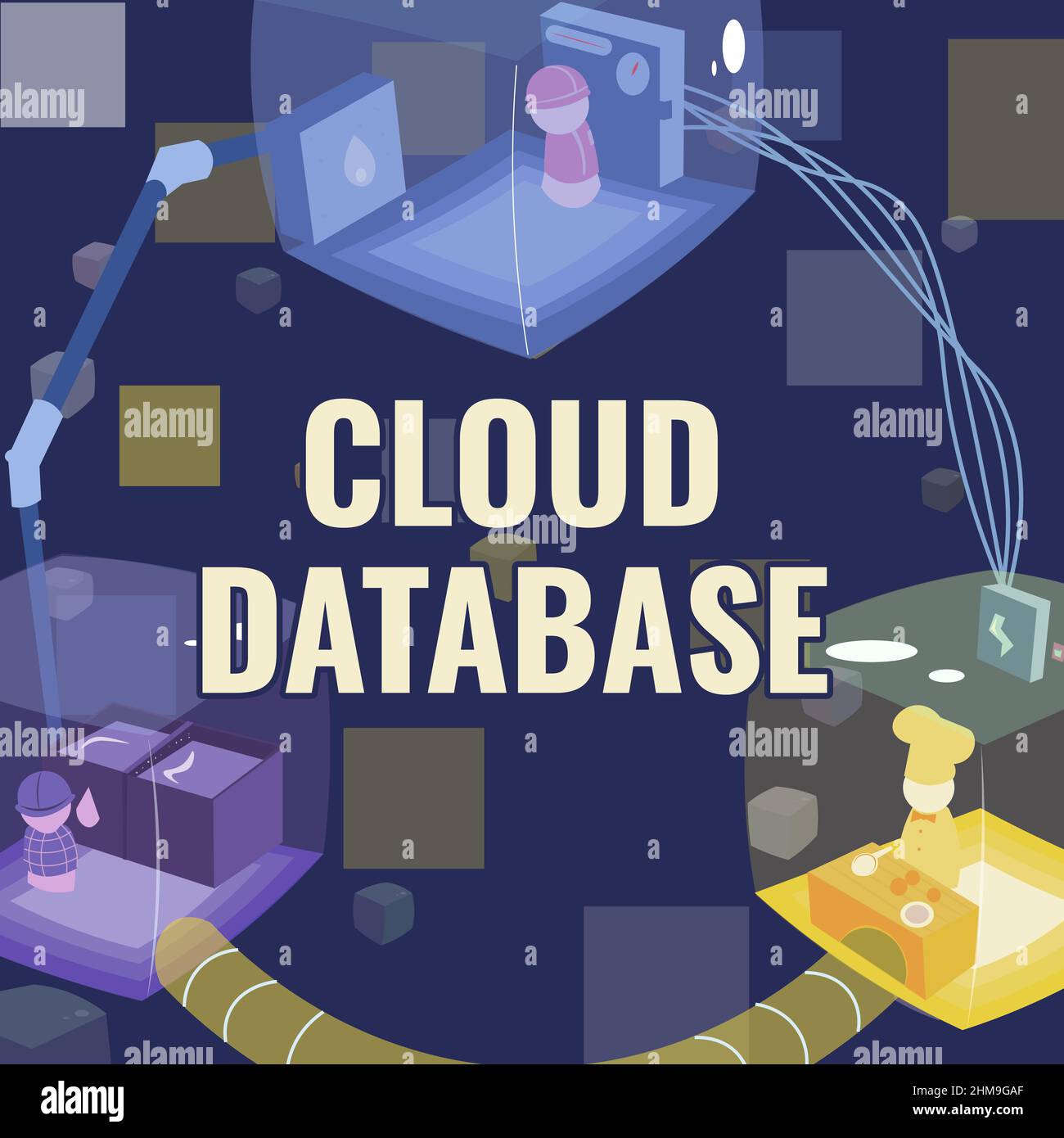 Conceptual caption Cloud Database. Word Written on optimized or built ... Conceptual caption Cloud Database. Word Written on optimized or built ...