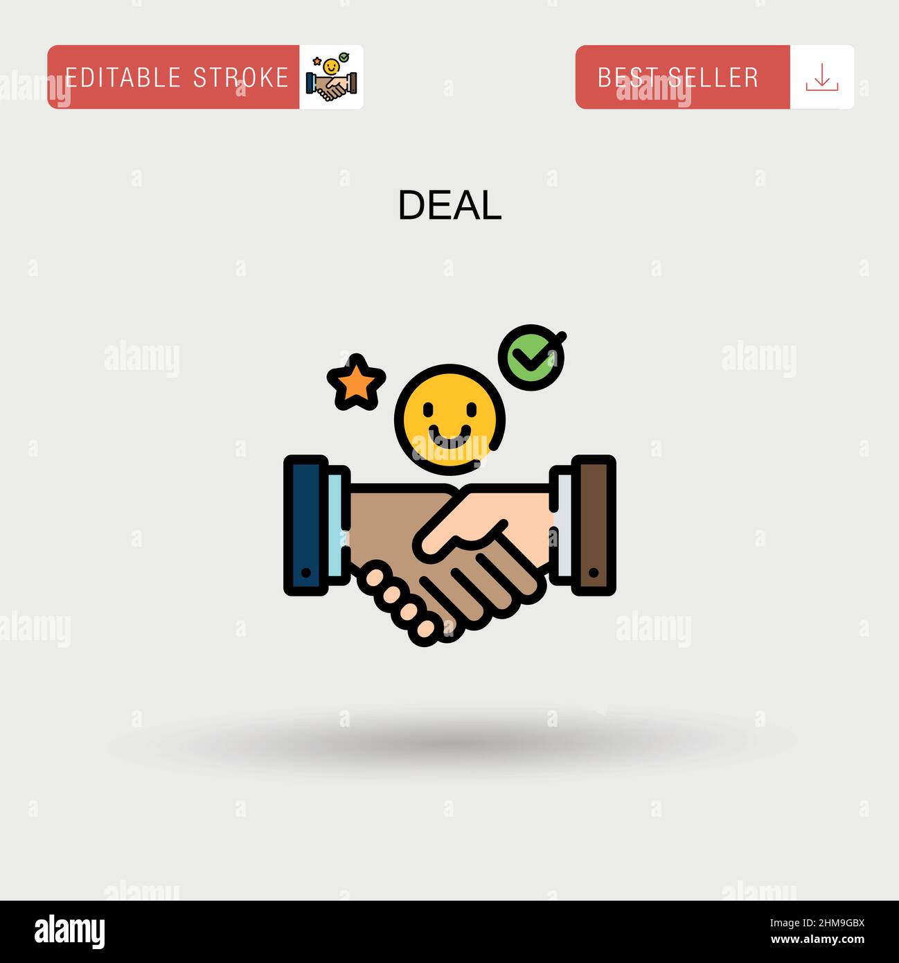 Symbol vector deal simple hi-res stock photography and images - Alamy