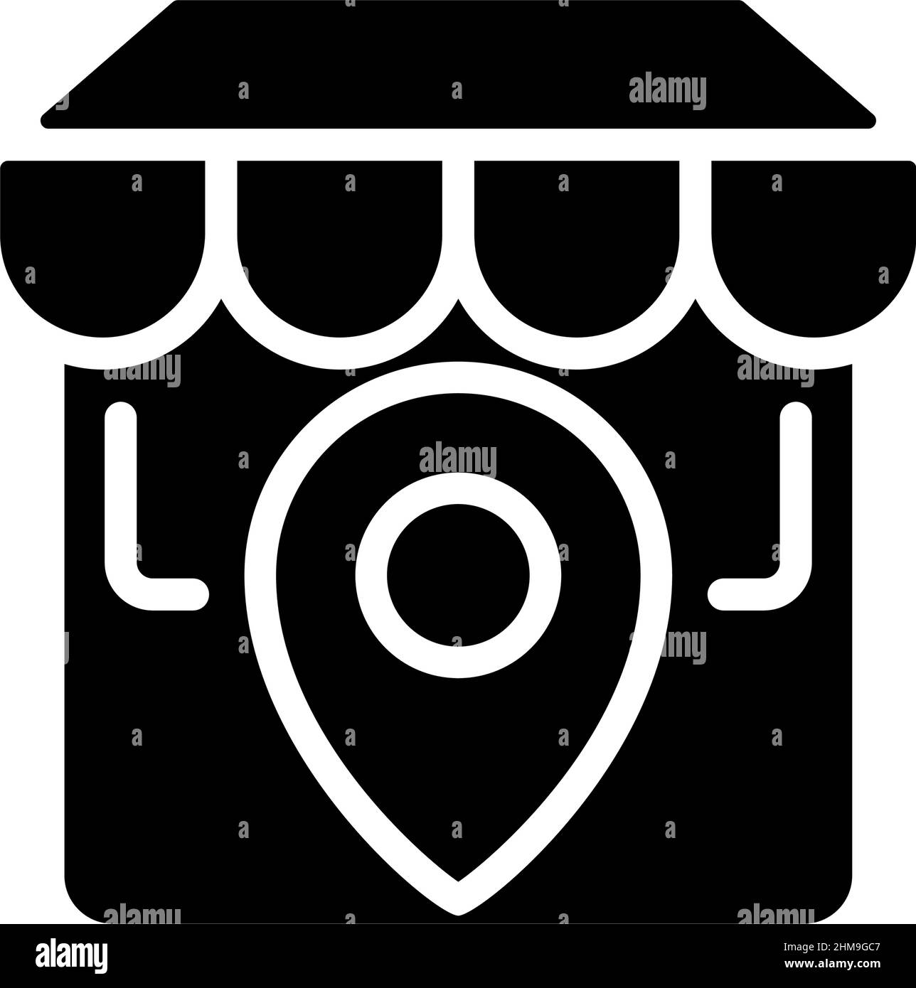 Store location black glyph icon Stock Vector Image & Art - Alamy