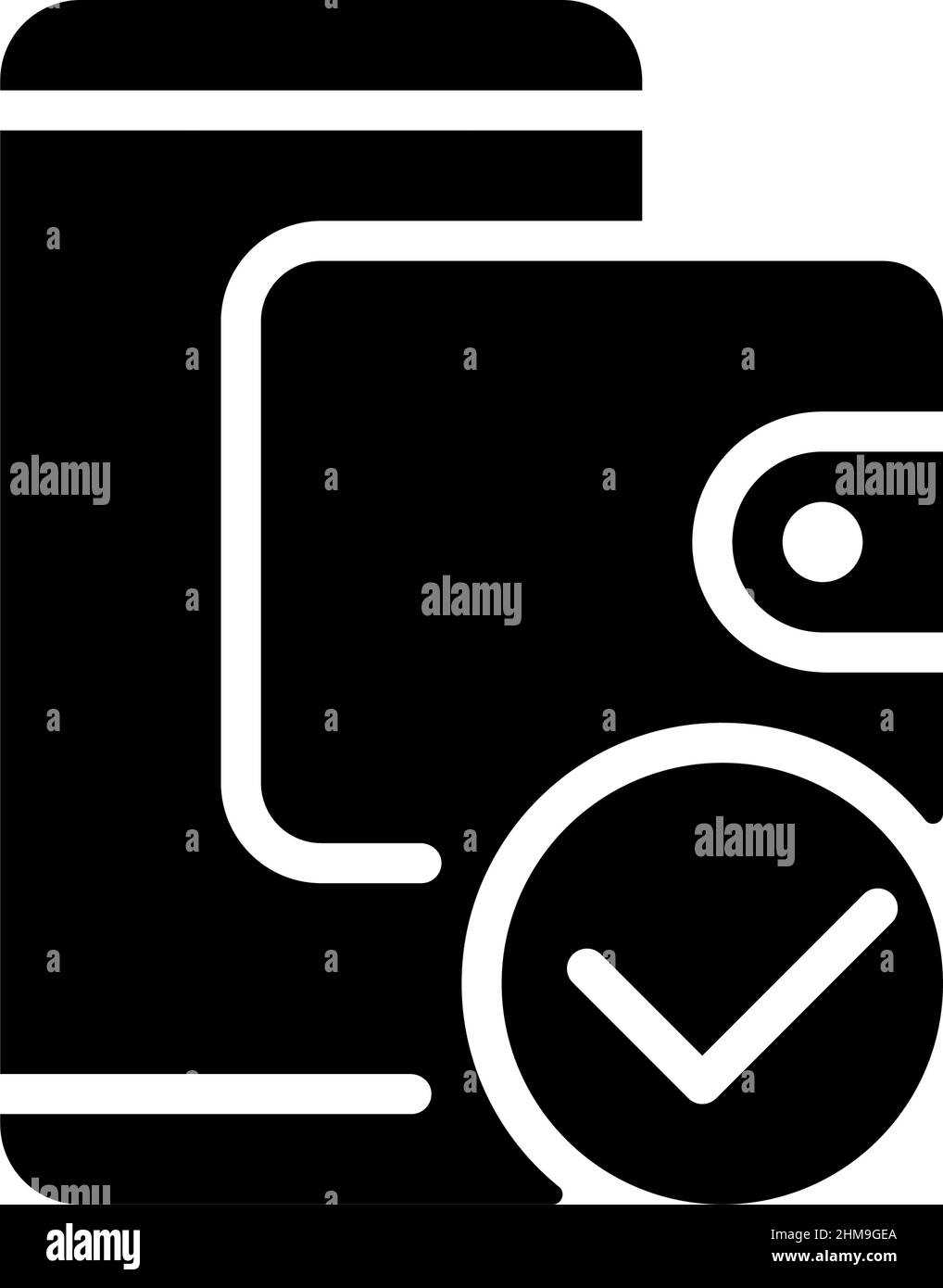 E wallet payment black glyph icon Stock Vector Image & Art - Alamy