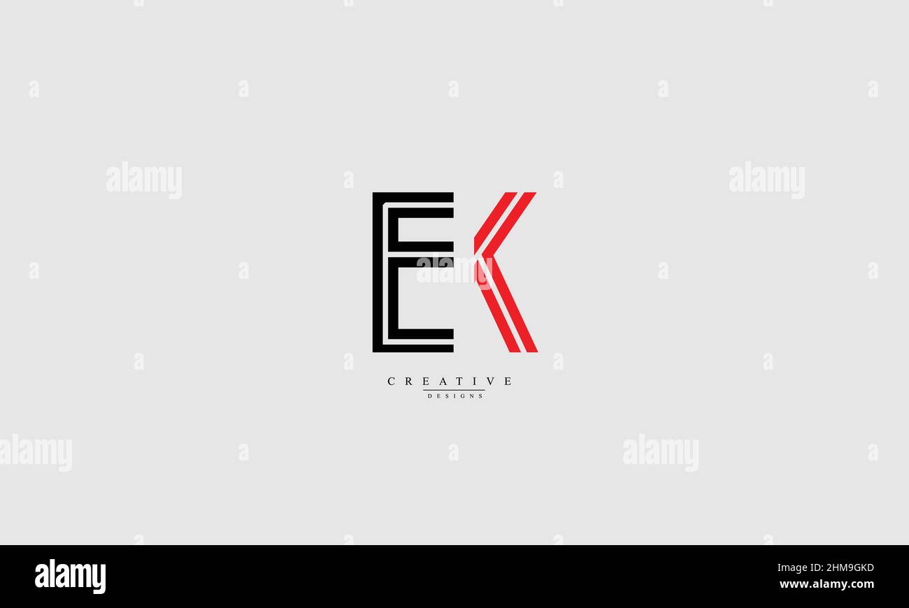 Ek initials Stock Vector Images - Alamy