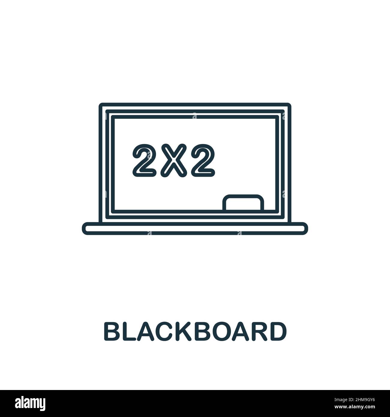 Blackboard icon. Line element from school education collection. Linear ...
