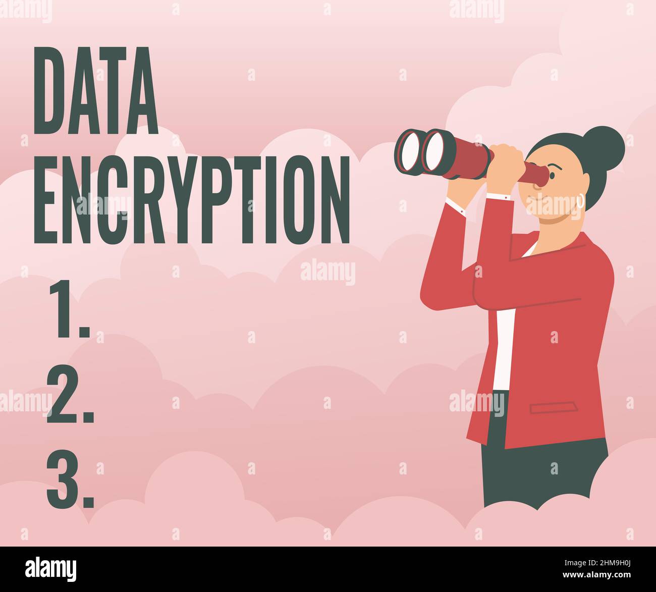 Hand writing sign Data Encryption. Business overview Symmetrickey algorithm for the encrypting ...