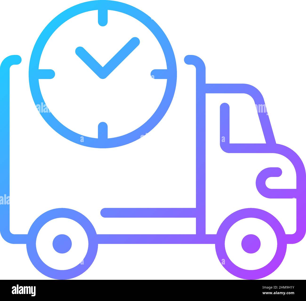 Shipping time gradient linear vector icon Stock Vector Image & Art - Alamy